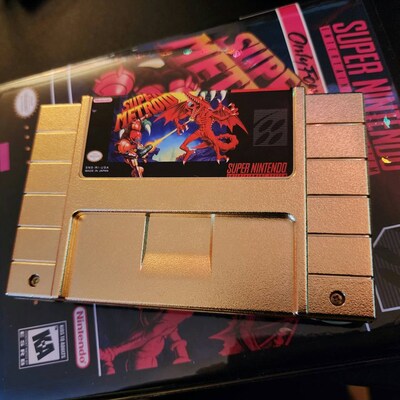 Legend of Zelda Game Case Cartridge Gold Platinum metal Plating NES ...