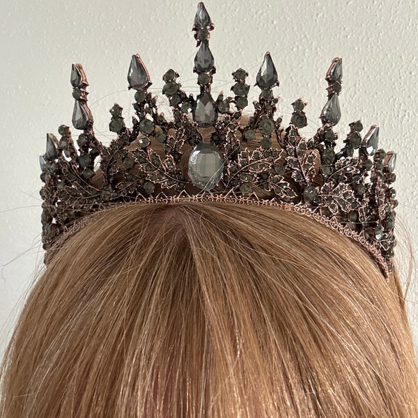 Ruby Red Crystal Crown,victorian Royalty Crown, Red Tiara, Quinceanera ...