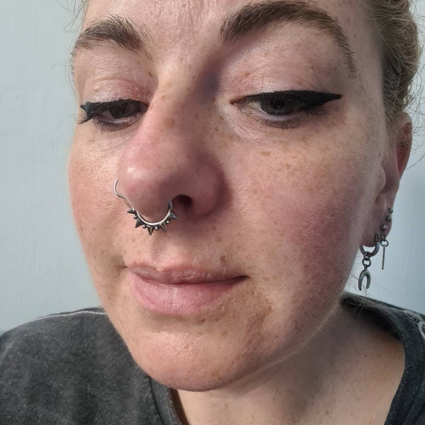 Fake Septum Rings, Fake Septum Piercing, Fake Silver Septum Piercing ...