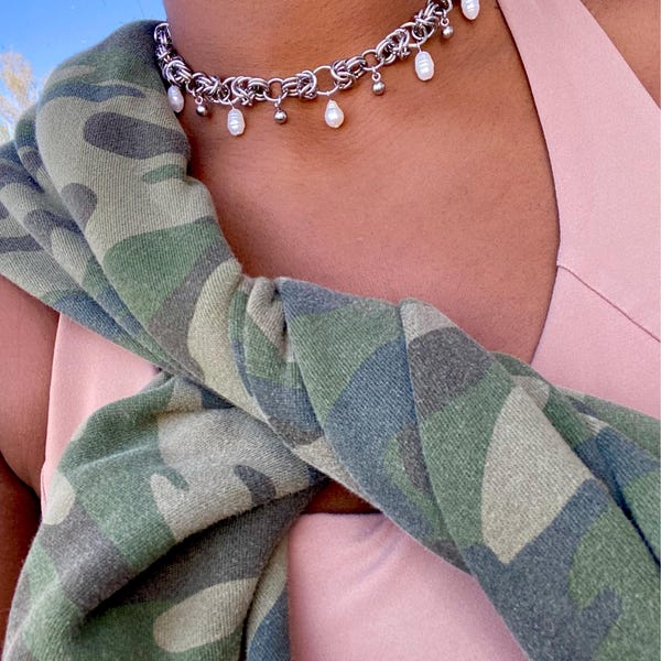 PIERCED 2 BRACELET - Stainless Steel Chainmaille Goth Alternative ...