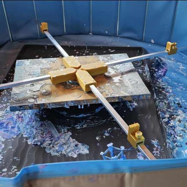 Canvas Stands With Handle for Acrylic Pouring 3 Inches Tall, Set of 2 ...