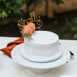 Rustic Cake Topper Wire Cake Topper Finally Wire Cake Topper Wedding ...