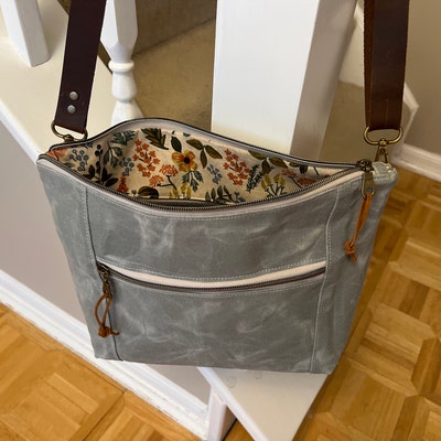 Waxed Canvas Bag Aberdeen Tote Crossbody Tote Bag for Women - Etsy