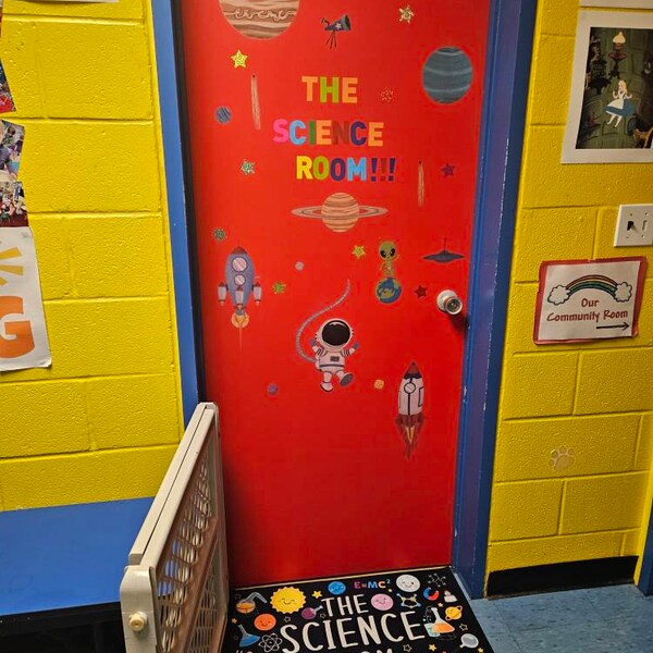 Personalized Teacher Classroom Doormat, Composition Book Classroom ...