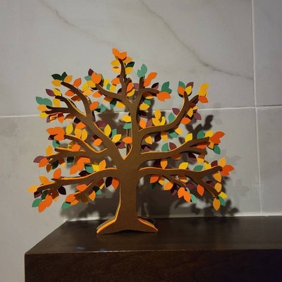 3D FALL TREE SVG Fall Svg Shadow Box Svg for Cricut for Silhouette - Etsy