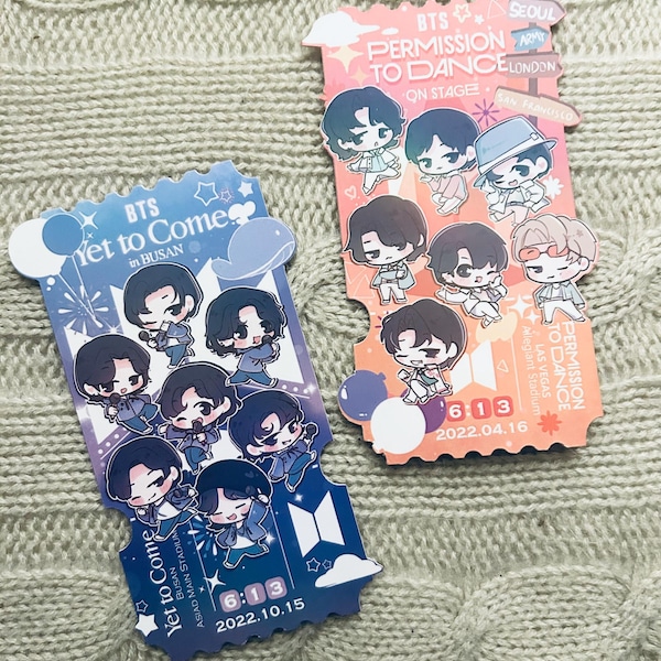 BTS Holographic Mini Ticket - Etsy