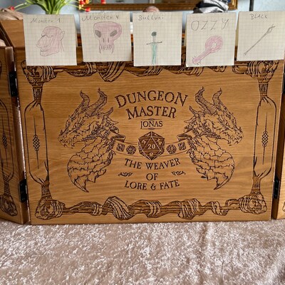 Custom Dungeon Master Screen Wooden RPG Screen Gift Table Top Games ...