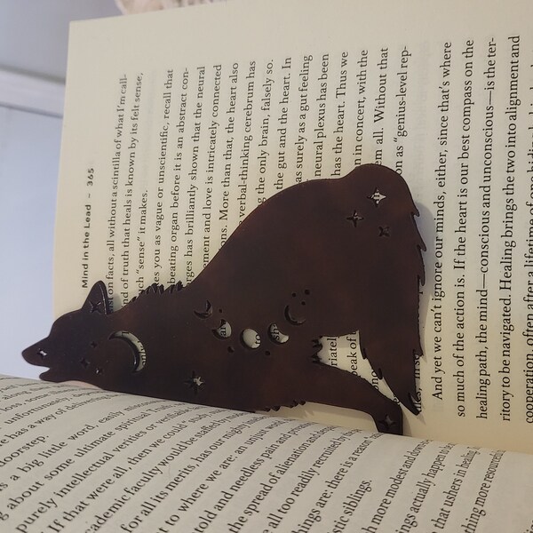 Wolf Leather Bookmark | Howling Wolf Bookmark | Nature Wildlife Book ...
