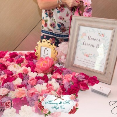 DIY Flower Crown Bar Printable 8 X 10 Bridal Shower Printable Bohemian ...