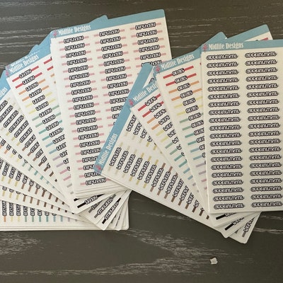 BLANK SKINNY LABEL Planner Stickers Blank Label Stickers, Personalized ...