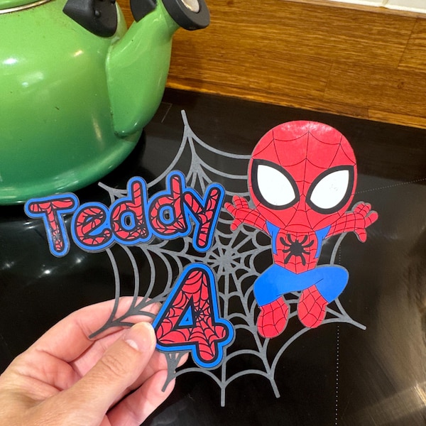 Spidey Inspired Cake Topper, Print at Home, DIY, Last Minute, Party ...