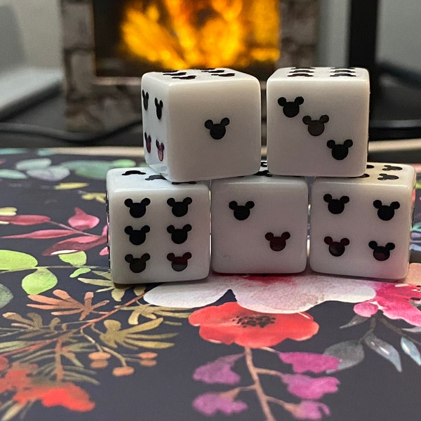 Mickey Mouse Dice Lot of 5 Great for Gifts and Fish Extender - Etsy