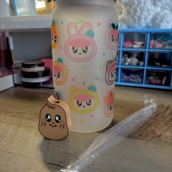 BTS 3D Printed Conversation Heart Straw Topper | Straw Accessory, BTS ...