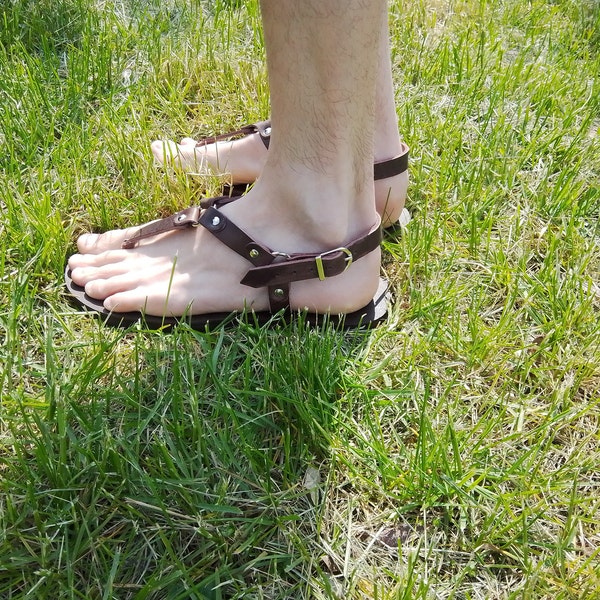 Spartacus Gladiator Roman Grecian Spartan Mens Brown Sandals, - Etsy