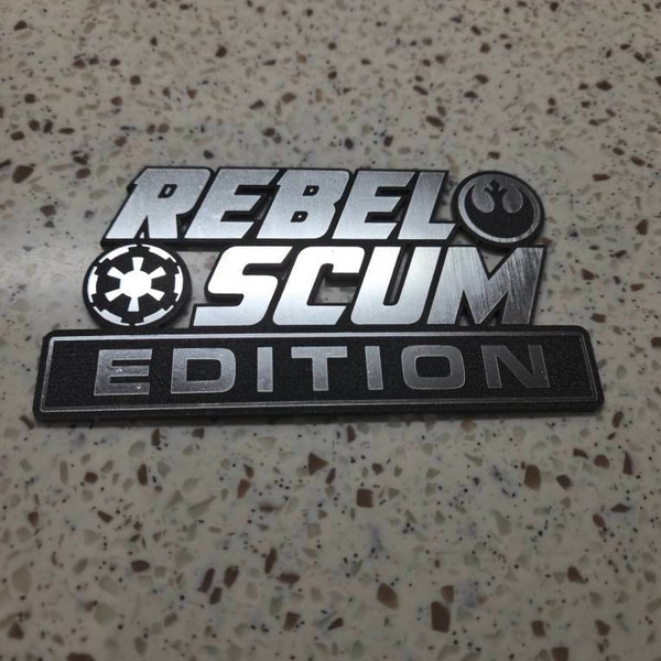 Custom REBEL SCUM EDITION Automobile Car Emblem - Etsy