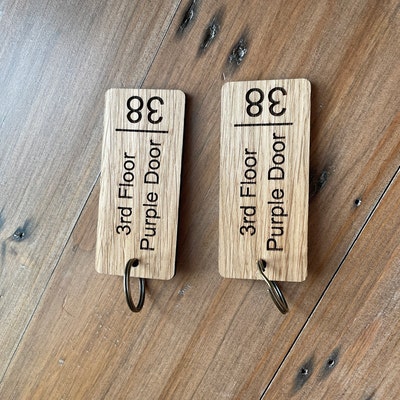 Quality Personalised Key Fobs large Hotel-guesthouse-office-business ...