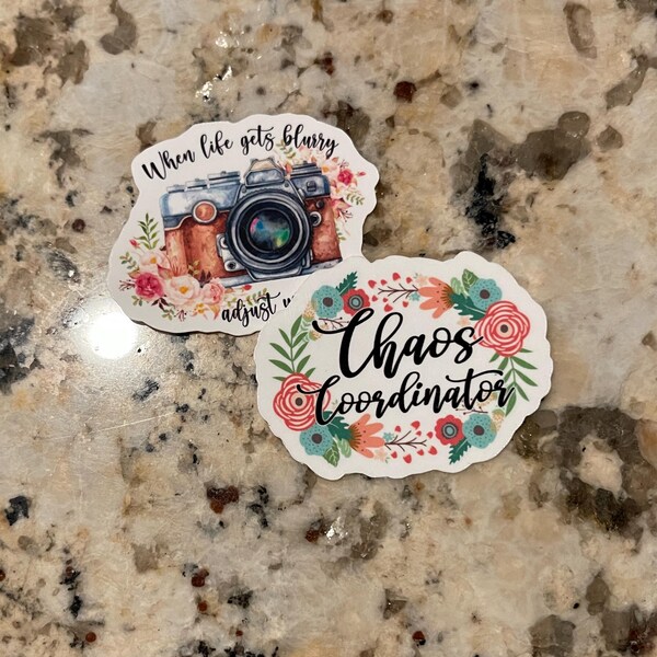 When Life Gets Blurry Sticker, Affirmation Sticker, Clear Laptop ...