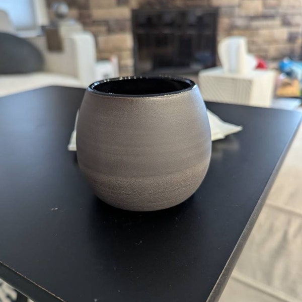 Ceramic Handleless Mug 13oz, Minimalist Mug No Handle 400ml, Grey and ...