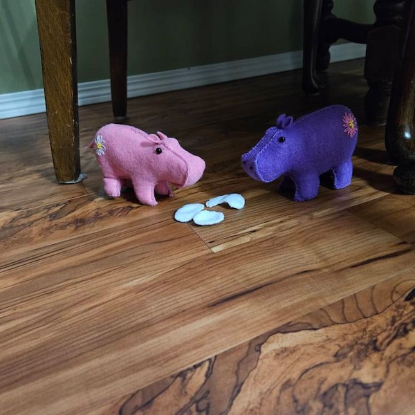House Hippo DIY Felt Hand Sewing Pattern - PDF Download - Etsy