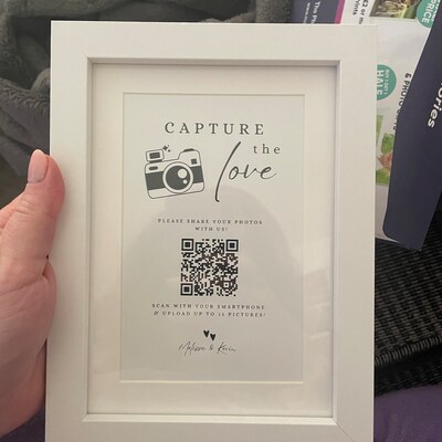 I Spy Wedding Photo Game Template, Capture the Love Qr Code Card, Photo ...