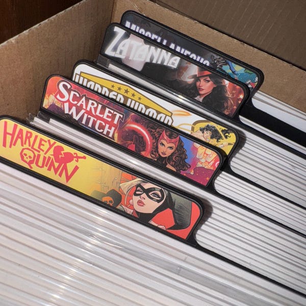 Custom Comic Books Divider Labels, Comic Labels, Comic Stickers ...