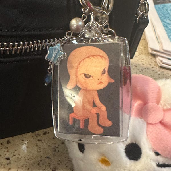 Aya Takano Inspired Keychain Y2K Handmade Beaded Keychain - Etsy