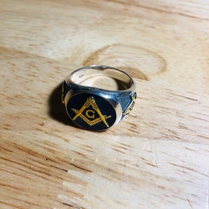 Past Master Ring Signet Ring Masonic Freemason Jewelry Master | Etsy