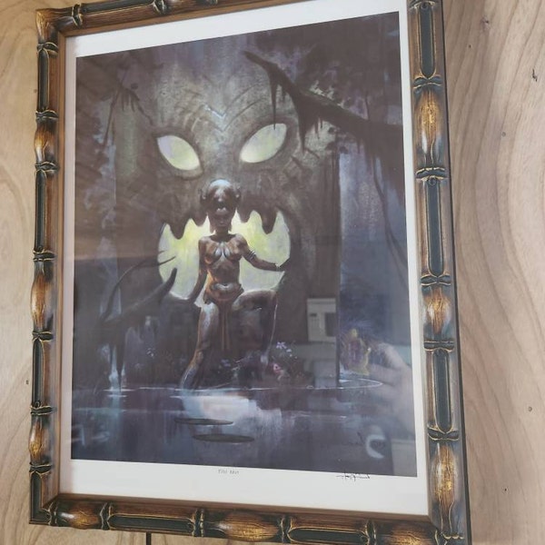 Exotic Thin Bamboo Picture Frame, Tropical Beach Tiki Custom Frames for ...