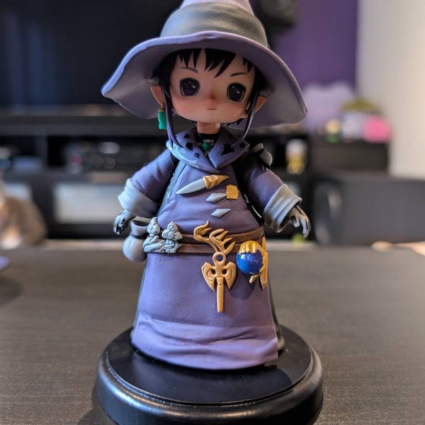 Handmade Head for FFXIV OC Character, With Figma Joint Moveable 11inch ...