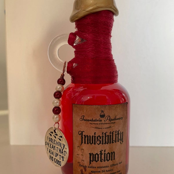 Invisibility Potion Witch and Wizard Potions, Vials, Bottles and ...