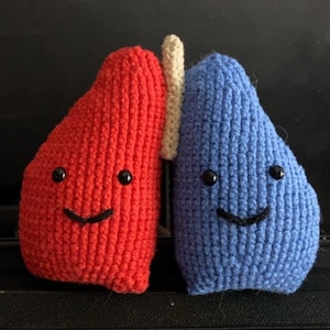 Anatomical Lungs Crochet Pattern PATTERN ONLY Instant DOWNLOAD ...