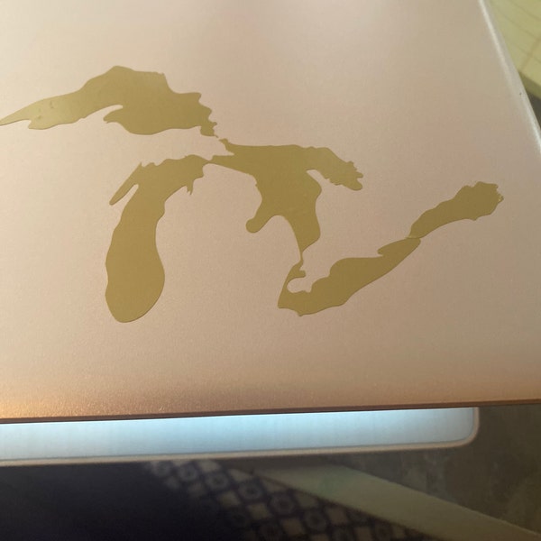 Michigan Great Lakes Decal, Great Lakes Car Decal, Multiple Sizes and ...