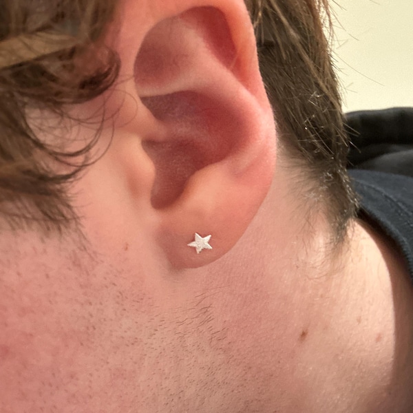 Tiny CZ Starburst Internally Threaded Flat Back/screw Backbarbell/ Stud ...