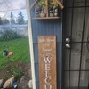 Farmhouse Welcome Sign, Wooden Rustic Decor, Front Door Porch Entryway ...