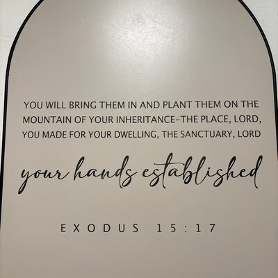 Bible Verse Sign Wooden Arch Sign Psalm 23:5 Encouraging Gift for ...