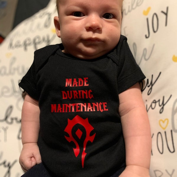 World of Warcraft Onesie, Classic Wow, Infant Bodysuit, Vanilla Wow ...