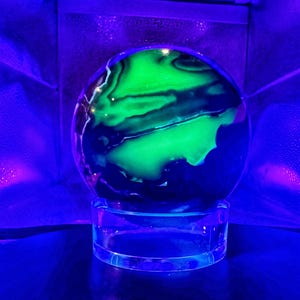 Beautiful Glass Spheres and Hearts With Flower Patterns - Etsy