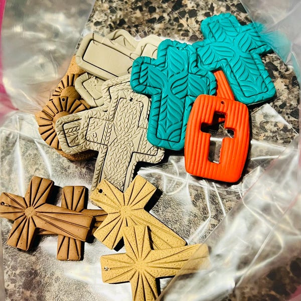 Abstract Jump Ring Clay Cutter Bundle, Popular Clay Cutters, Embossed ...