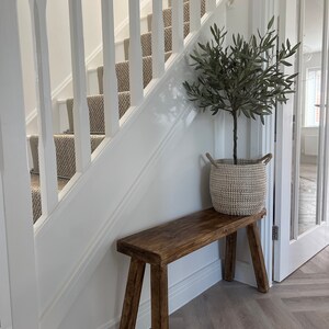 Rustic Wooden Display Bench - Etsy