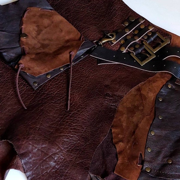 Leather Top,burning Man,guderian Top,festival Costume, Barbarian ...