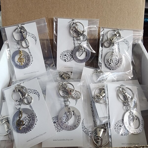 Personalized Marching Band Color Guard Senior Charm Keychain Gift, Band ...