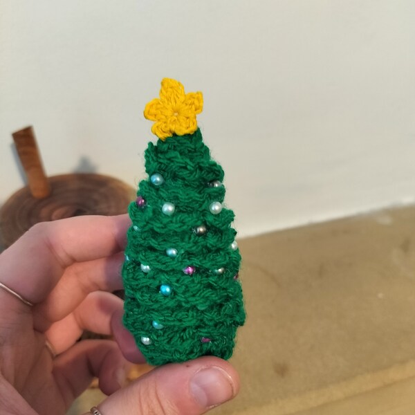 No Sew Crochet Pattern Keychain Christmas Tree, English PDF Instruction ...