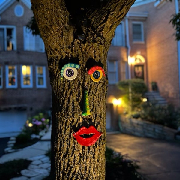 Tree Facetree Decoration Gift Ideas,garden Art Outdoor Decor Yard Art ...