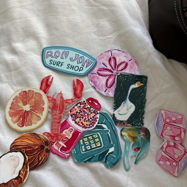 Refrigerator Magnets Set, Random Magnet Set, Vintage Magnets, Retro ...