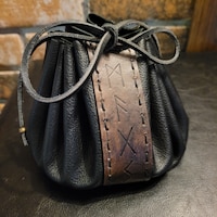 Leather Rune Pouch Bag, Customizable Choose Your Rune Inscription - /F ...