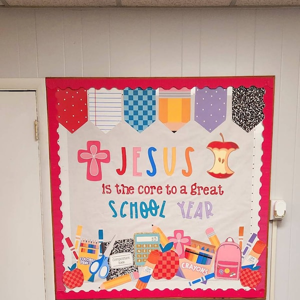 Jesus is the Core Bulletin Board Kit: Classroom Decor (PDF Pattern) - Etsy