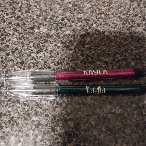 RSVP Personalized Glitter Ball Point Pen - Etsy