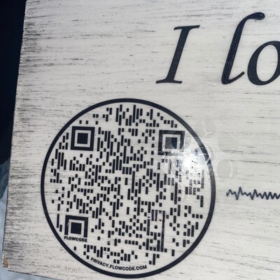 Personal Voicemail Message QR Code With Heartbeat Soundwave. - Etsy