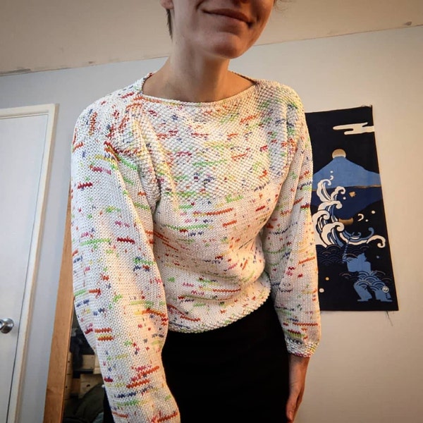 Cotton Sweater Knitting Pattern, Summer Jumper Knitting Pattern ...