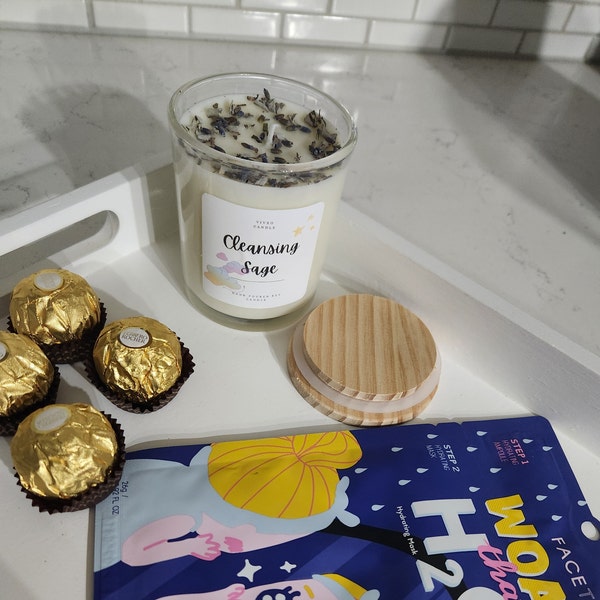 Iced Lavender Latte Candle, Coffee, Gifts for Her, Handmade ...